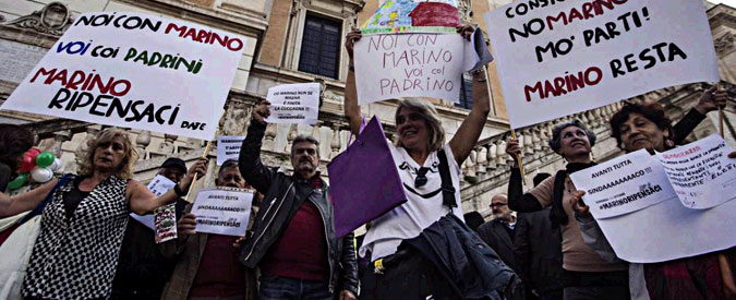 Roma, Ignazio Marino ai suoi sostenitori: Roma, Ignazio Marino ai suoi sostenitori: