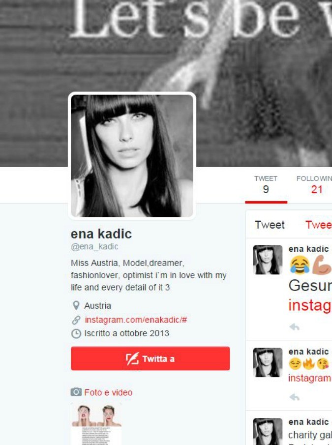 Ena Kadic, l'ex Miss Austria cade da un dirupo facendo jogging: ora è ...