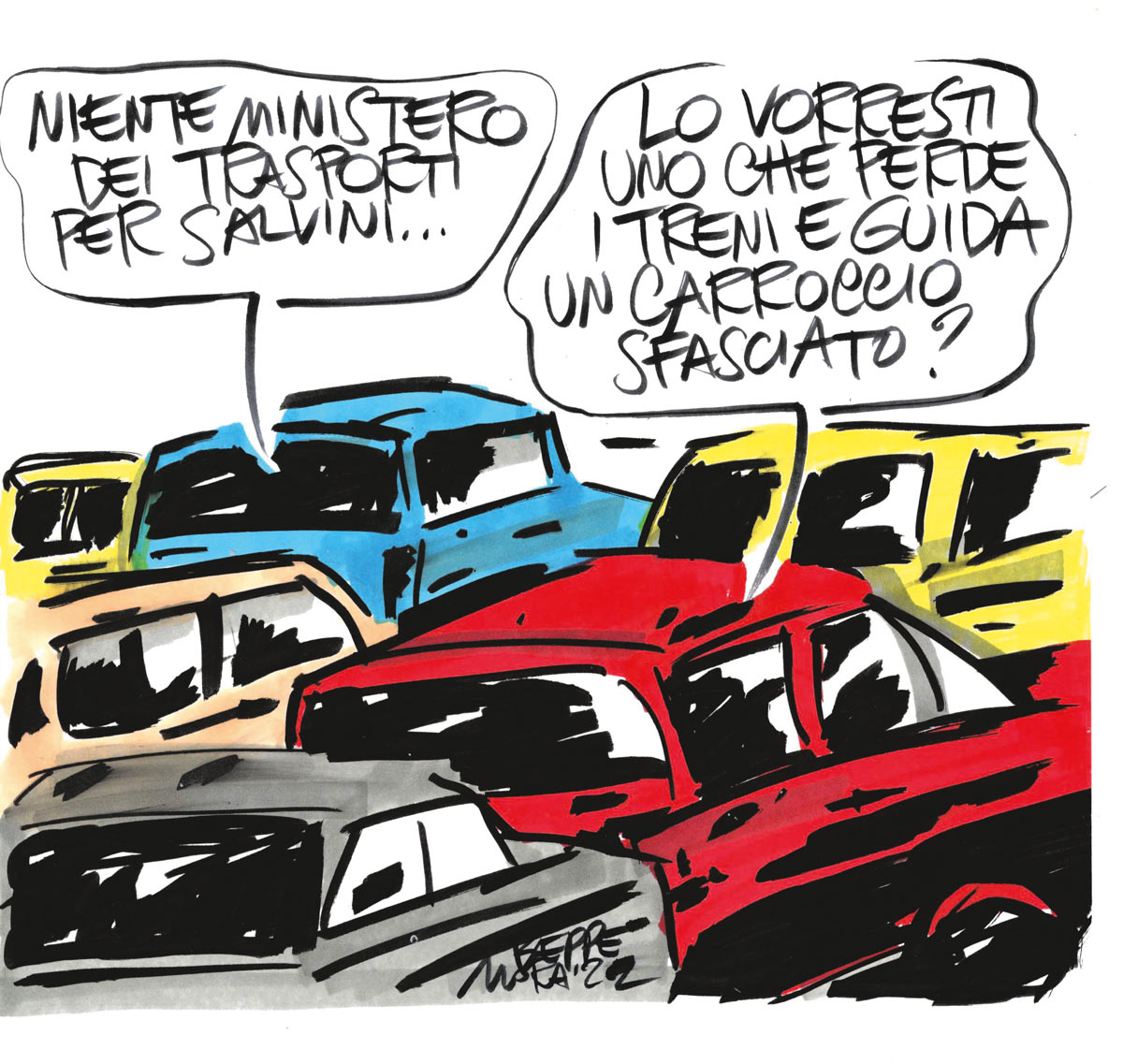 La vignetta di Beppe Mora - Il Fatto Quotidiano