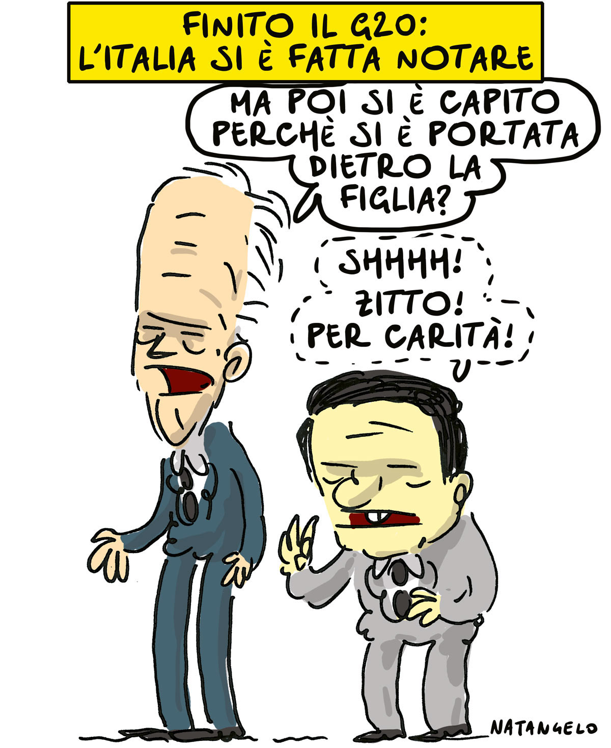 La vignetta di Natangelo - Il Fatto Quotidiano