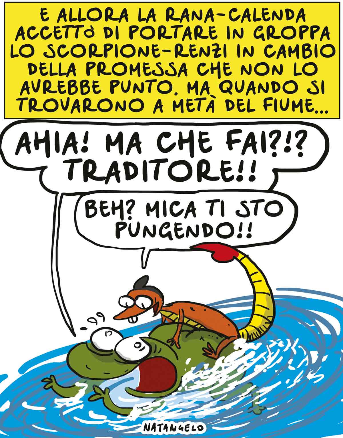 La vignetta di Natangelo - Il Fatto Quotidiano