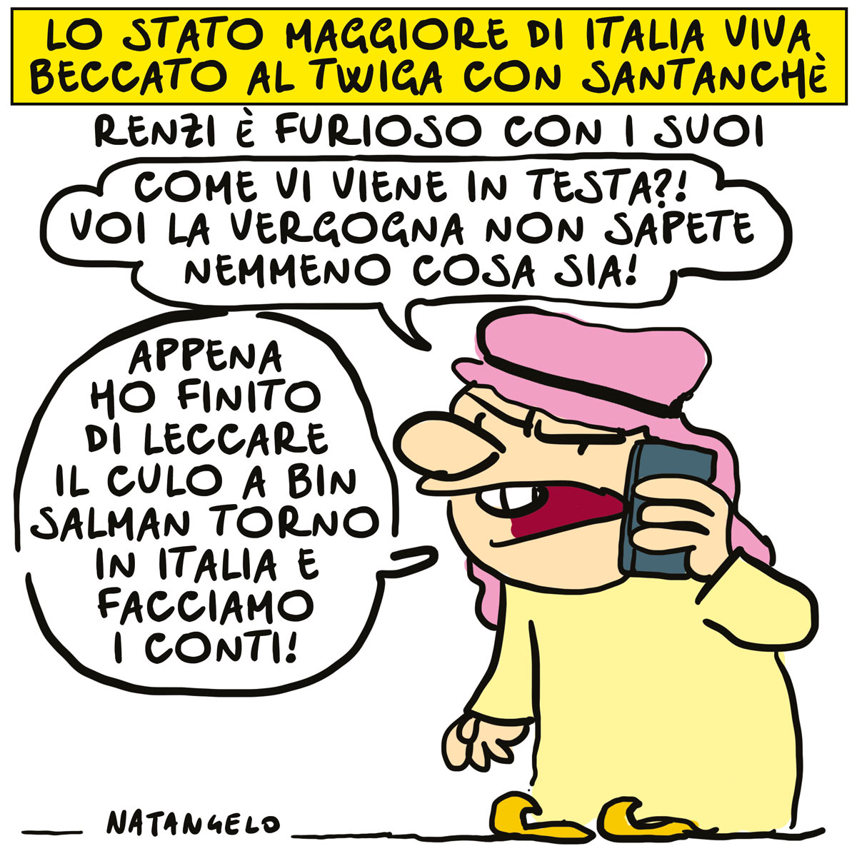 La vignetta di Natangelo - Il Fatto Quotidiano