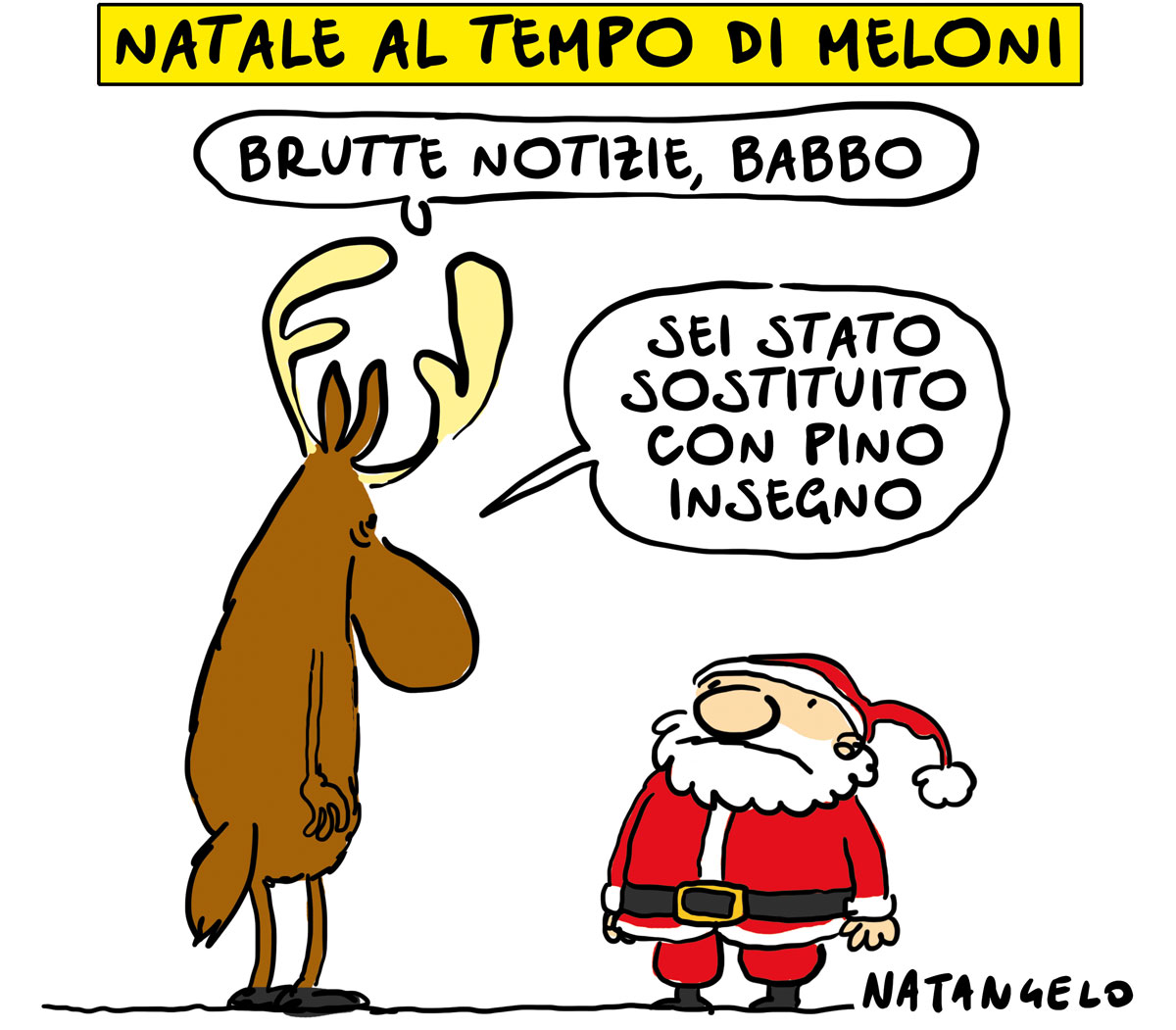 La vignetta di Natangelo - Il Fatto Quotidiano
