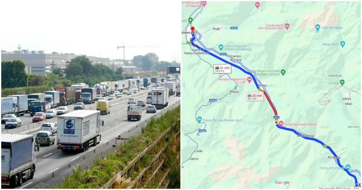 Un errore di Google Maps "cancella" un tratto dell'autostrada A22 ...