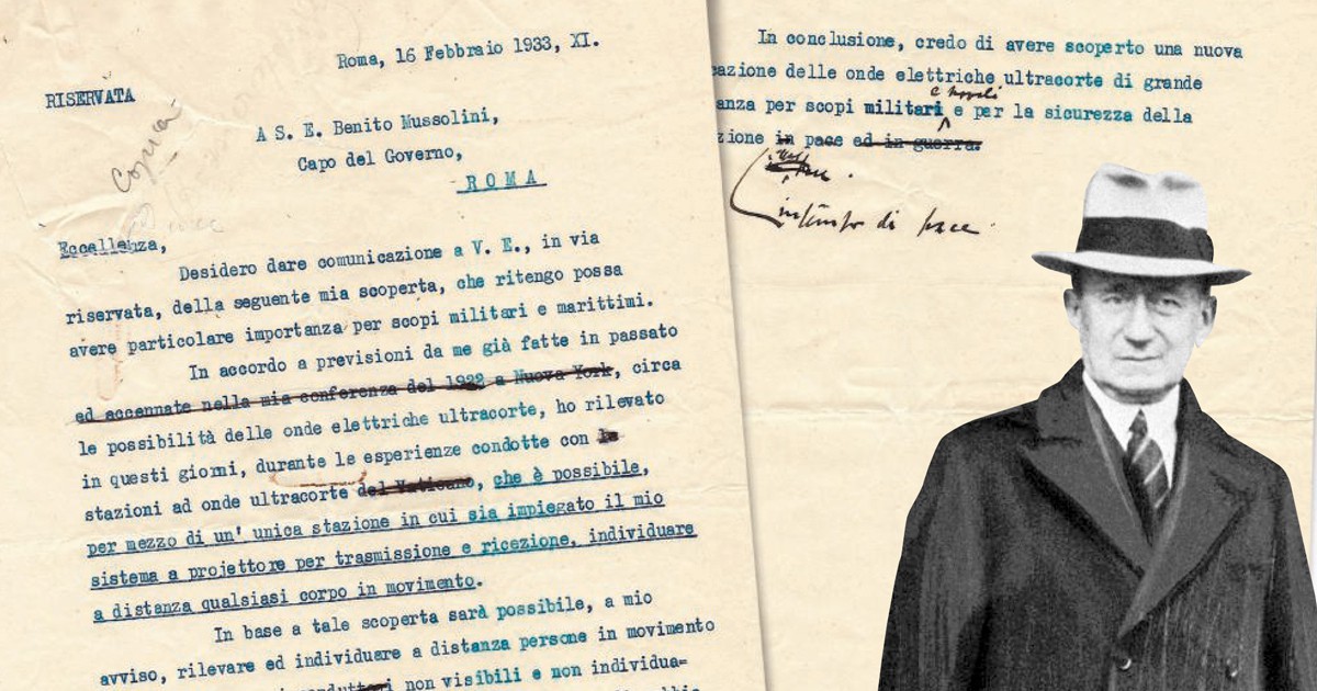 Il radar del Duce: Marconi e la lettera sulle microonde - Il Fatto ...