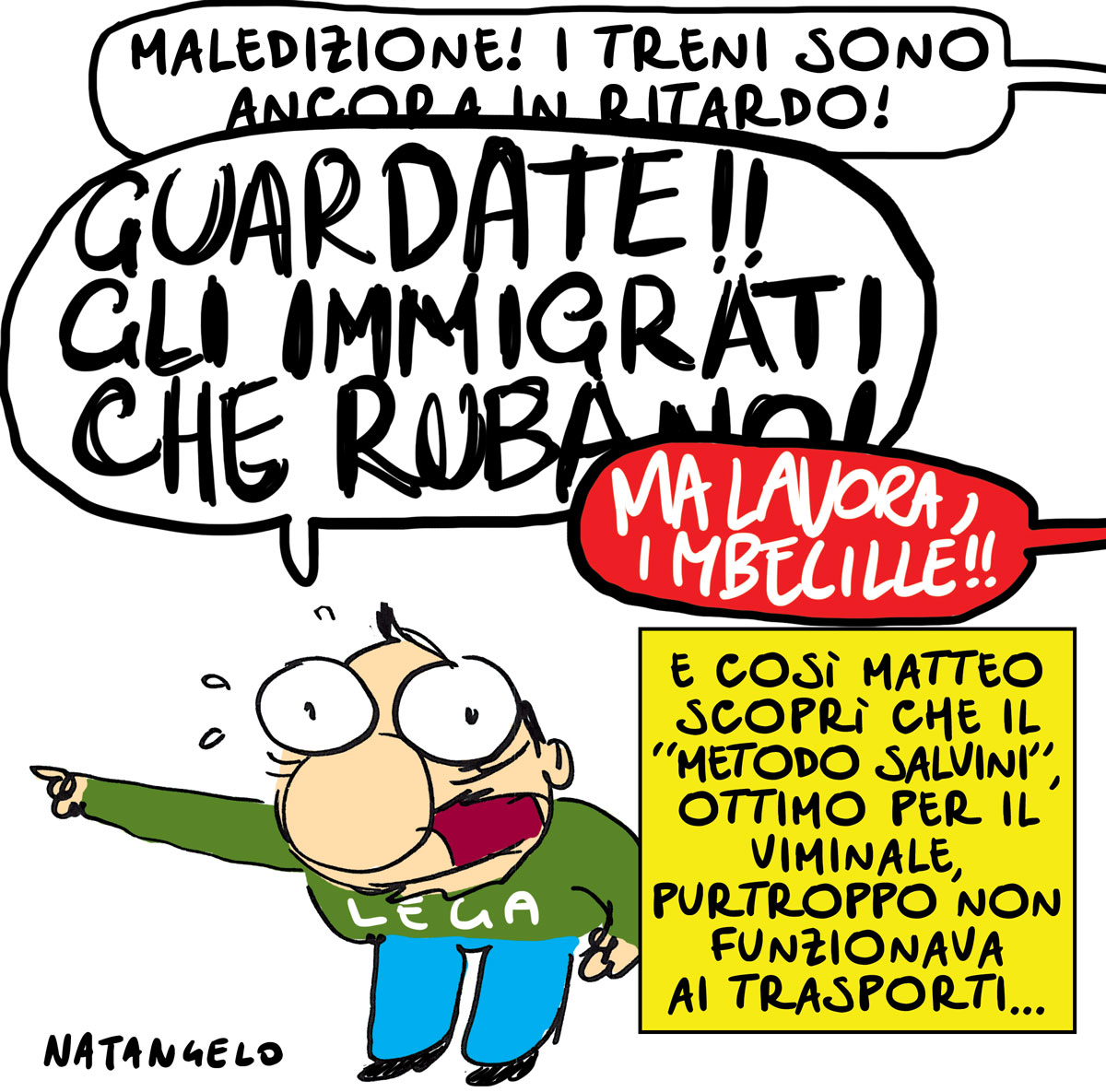 La vignetta di Natangelo - Il Fatto Quotidiano
