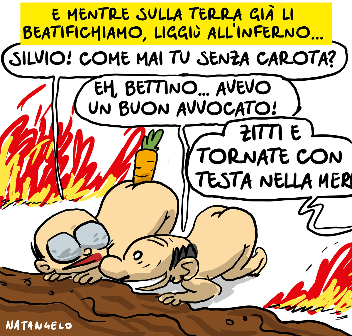 La vignetta di Natangelo - Il Fatto Quotidiano