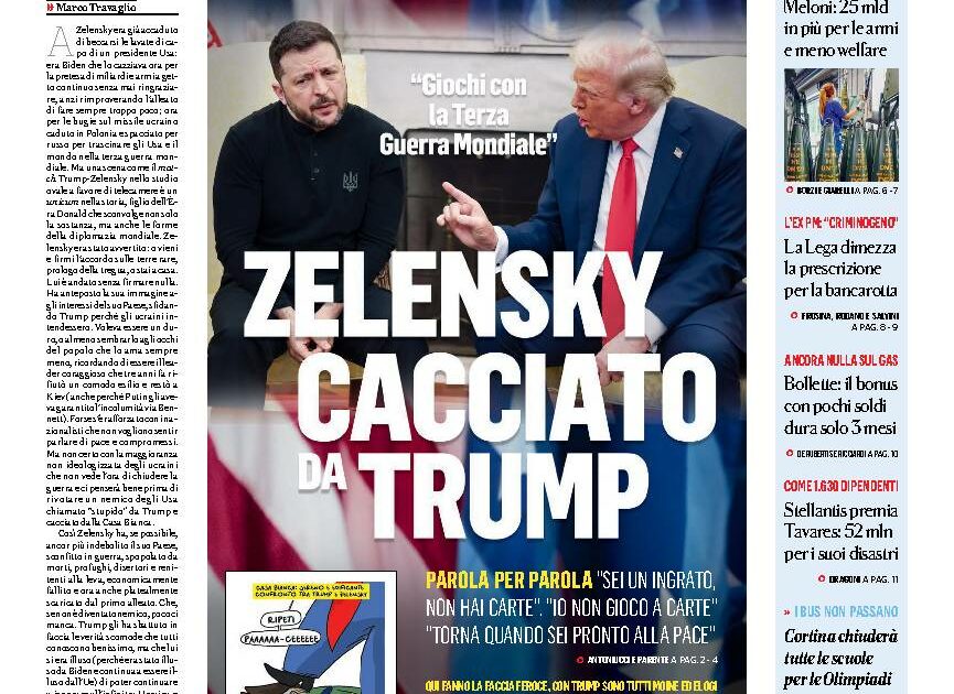 sabato 1 Marzo 2025 - Il Fatto Quotidiano