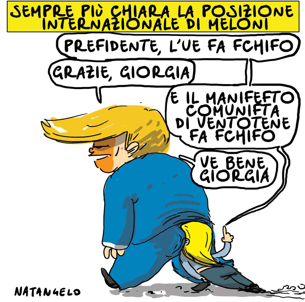 La vignetta di Natangelo - Il Fatto Quotidiano